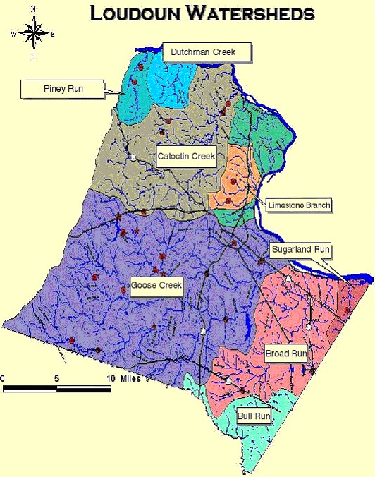 Loudoun County Watershed Map